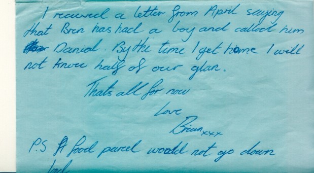 Letter from Brian Tucknott written after disembarkation - My Brighton ...