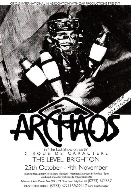 Archaos, 1990 | Zap beyond the club | My Brighton and Hove