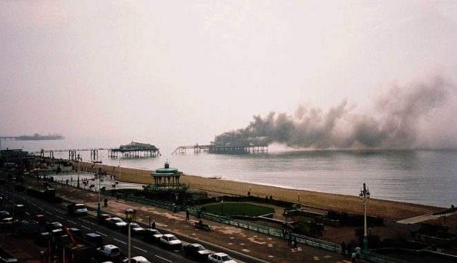 On fire in March 2003 | West Pier | My Brighton and Hove